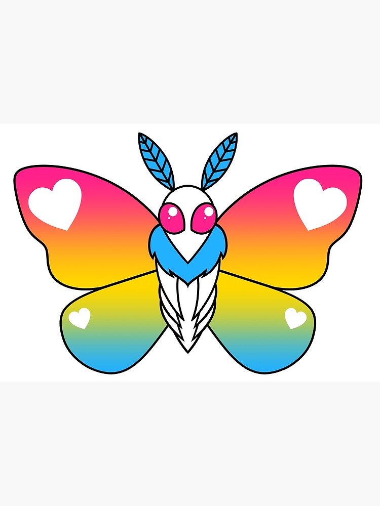 "Pan Pride Moth" Poster for Sale by Pastelgeist | Redbubble