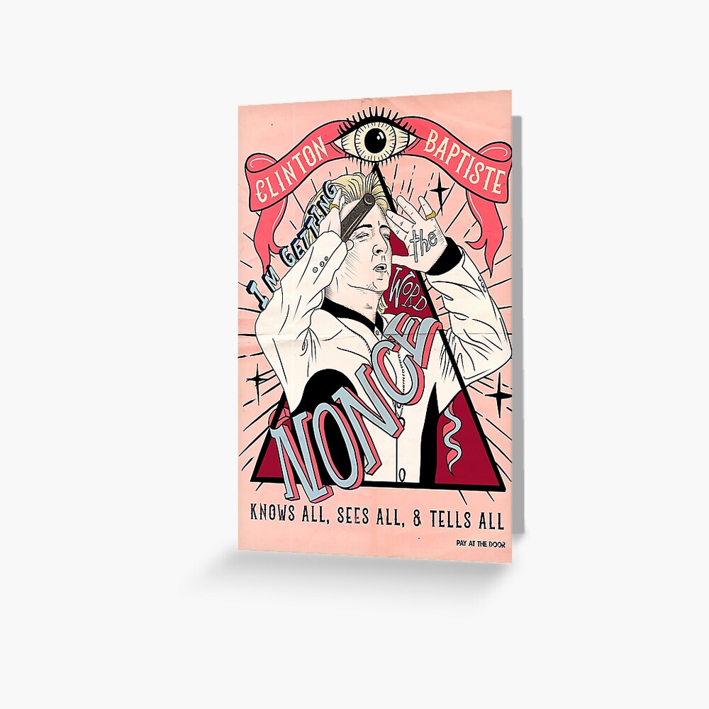 "Clinton Baptiste" Greeting Card for Sale by ItsDarkInThere | Redbubble