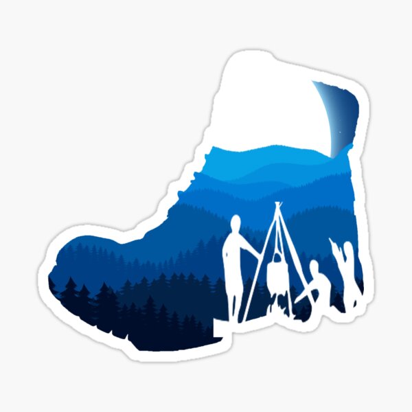 "Angel's Landing Boot " Sticker for Sale by ghazalish | Redbubble