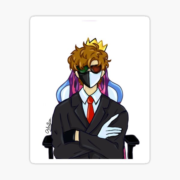 "Ranboo in the Unicorn Chair" Sticker for Sale by toxickarma-shop ...