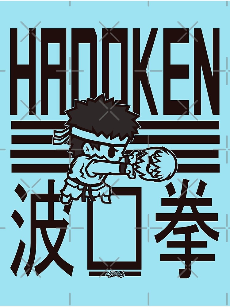"Hadoken 波动拳" Art Print for Sale by Angelbeach | Redbubble