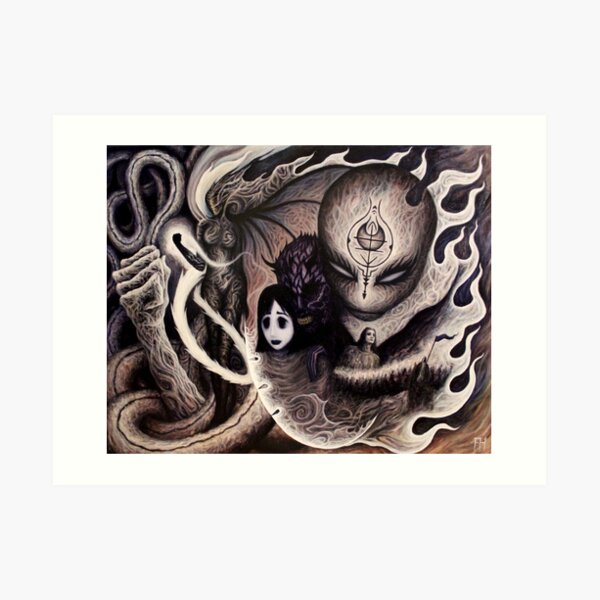 Impression artistique « Fureur - Peinture à l'huile de Frank Heiler ...