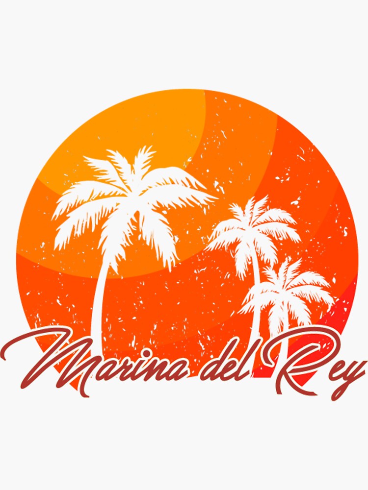 "Marina del Rey " Sticker by FroxDesign | Redbubble