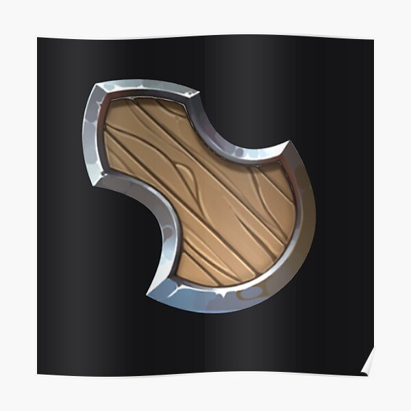 "Sturdy Shield" Poster for Sale by FarmRPG-Merch | Redbubble