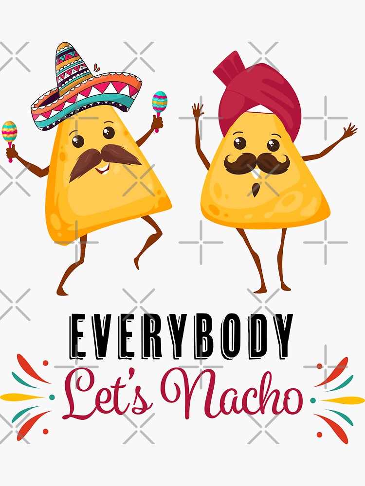 "Let's Nacho (Let's Dance)" Sticker for Sale by DesiBoli | Redbubble