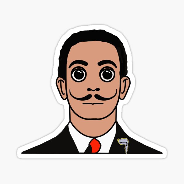 "Salvador Dali" Sticker for Sale by gluestickstudio | Redbubble