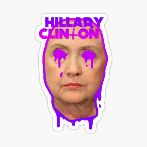 "Hillary Clinton Aesthetic Vaporwave" Sticker for Sale by WebbstR ...