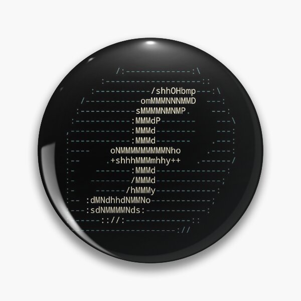 "Fedora Linux Neofetch ASCII Art Logo" Pin for Sale by WhateverIs ...