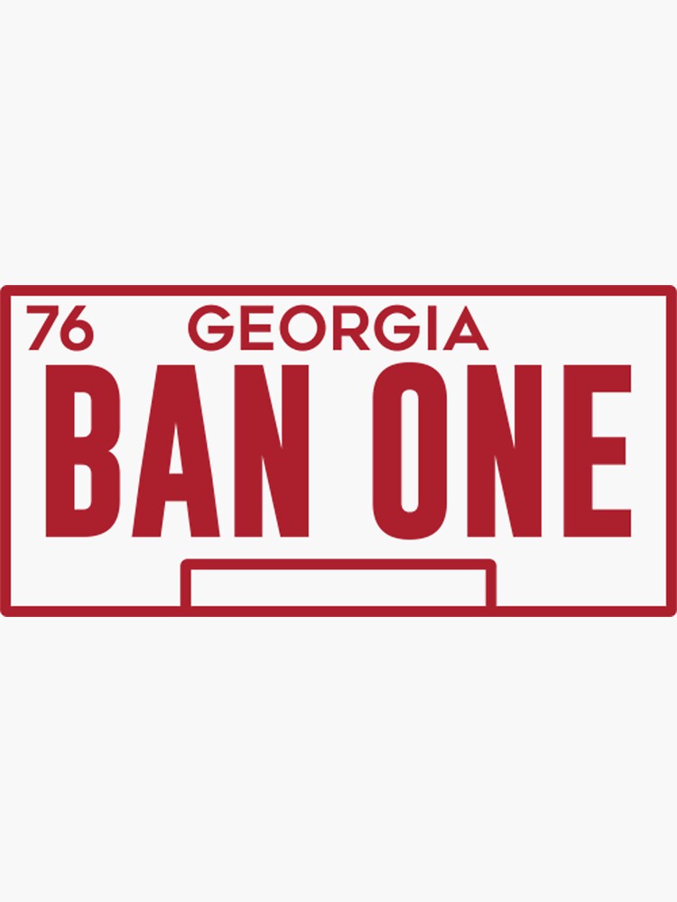 "Ban One" Sticker for Sale by FroxDesign | Redbubble