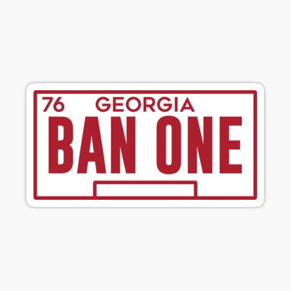"Ban One" Sticker for Sale by FroxDesign | Redbubble