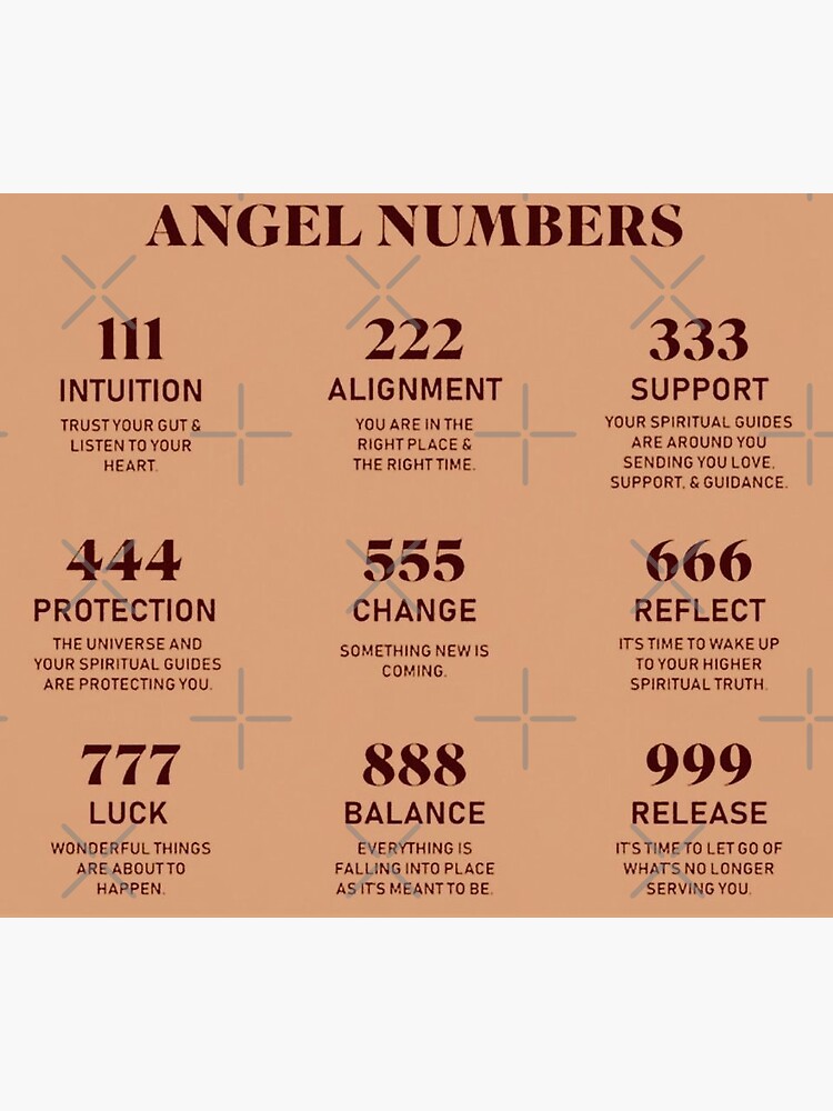 "ANGEL NUMBERS" Sticker for Sale by Mcormier | Redbubble