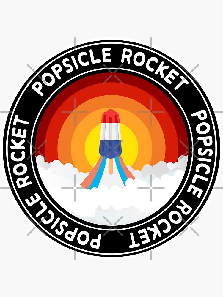 "Popsicle Rocket - Dark" Sticker for Sale by REFCreative | Redbubble