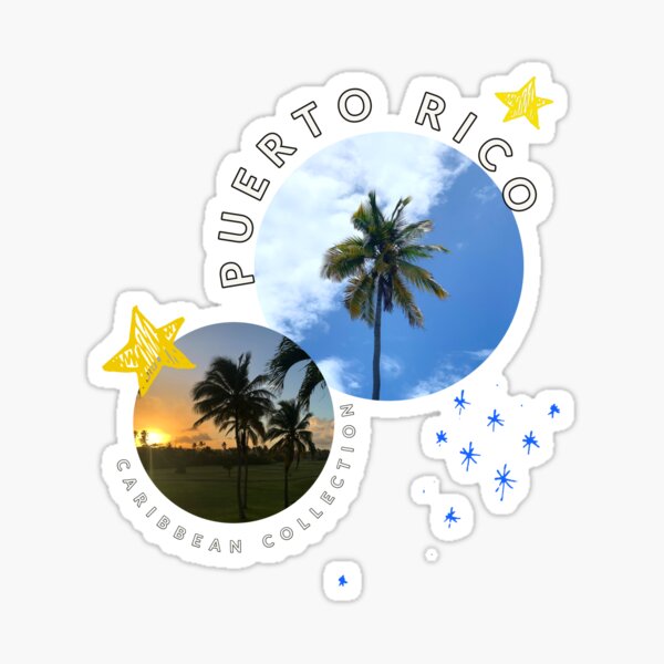 "'Puerto Rico' Palm Trees & Sunsets" Sticker for Sale by ...