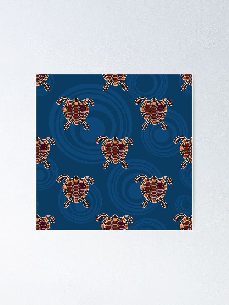 "Aboriginal Terrapin/Turtle Pattern. Australian animal art in ...