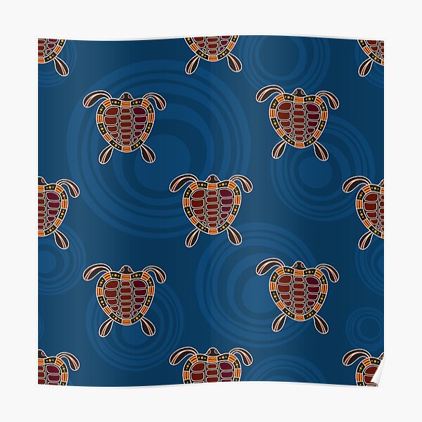 "Aboriginal Terrapin/Turtle Pattern. Australian animal art in ...