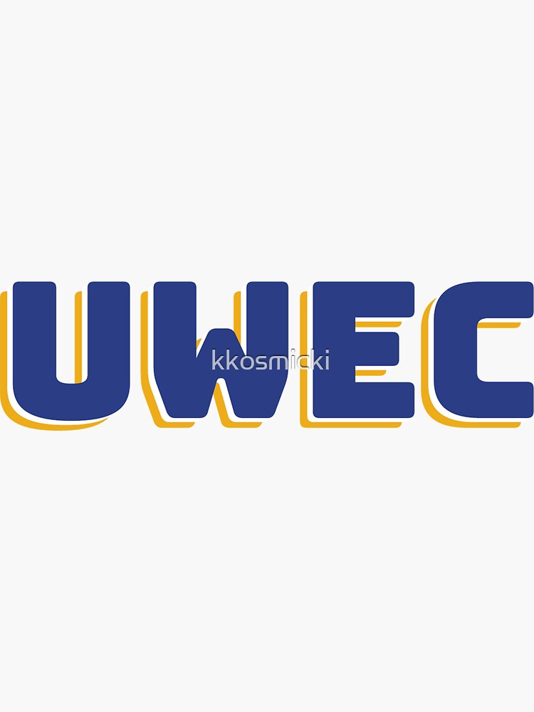 "UWEC University of Wisconsin Eau Claire" Sticker for Sale by kkosmicki | Redbubble