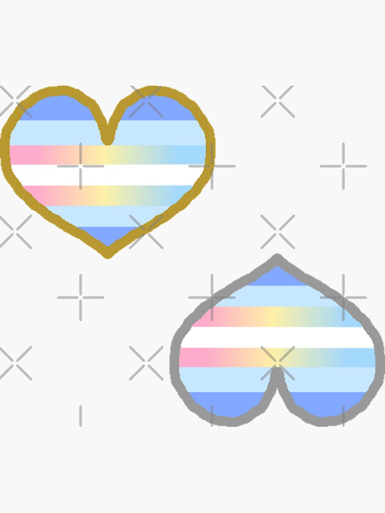 "Demifluid Boy Pride Heart" Sticker for Sale by Roxzania | Redbubble