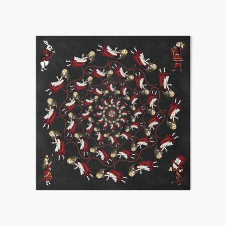 "Alice is Falling Famous Story Design" Art Board Print by BusyLeopard ...