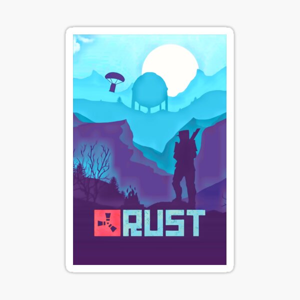 "Rust Game Art" Sticker for Sale by CTTDesigns | Redbubble