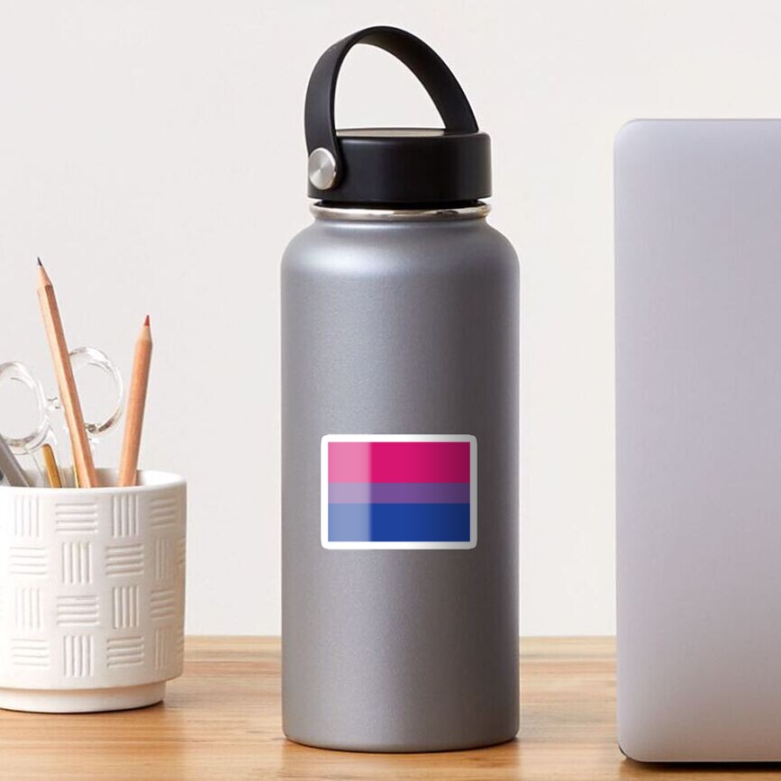 "Bi Flag (Sticker)" Sticker for Sale by JaneyTech | Redbubble