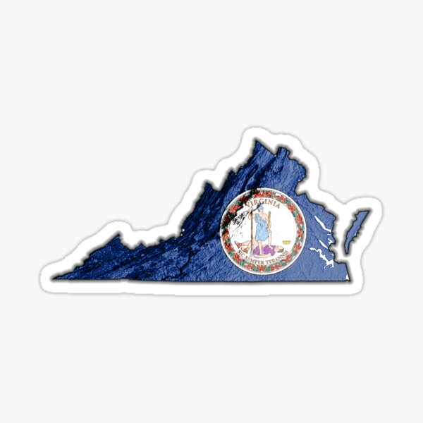 "Virginia State Flag" Sticker for Sale by CartographyJake | Redbubble
