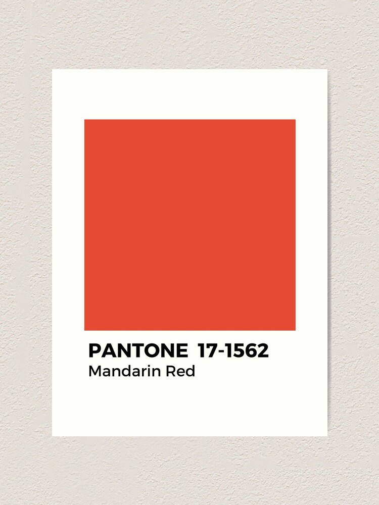 "PANTONE - Mandarin Red" Art Print for Sale by fabibar | Redbubble