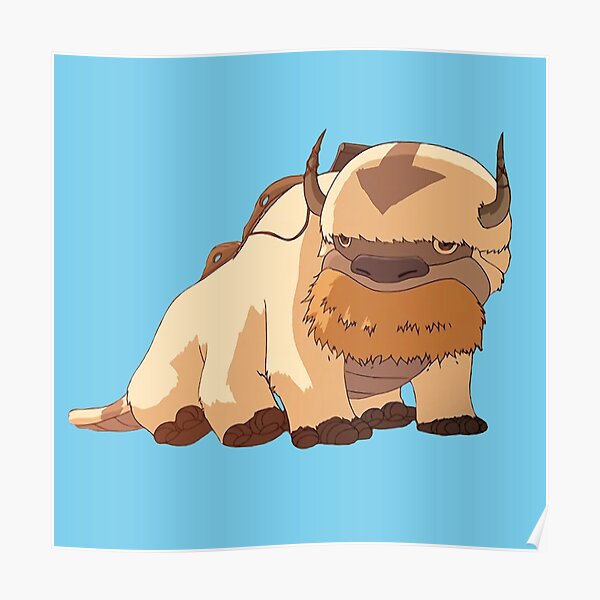 "Appa Eating Hay" Poster for Sale by azulascreech | Redbubble