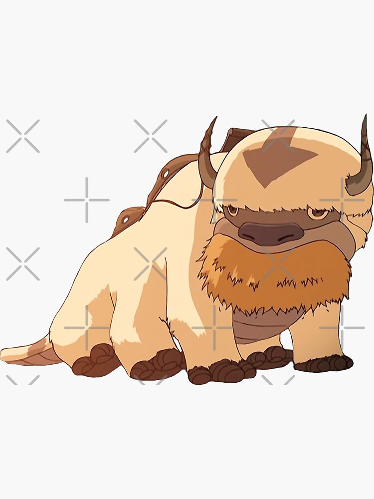 "Appa Eating Hay" Sticker for Sale by azulascreech | Redbubble