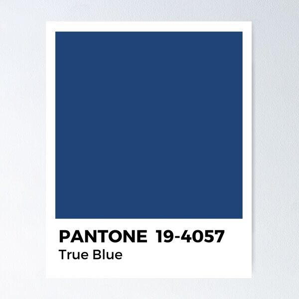 "PANTONE - True Blue" Poster for Sale by fabibar | Redbubble