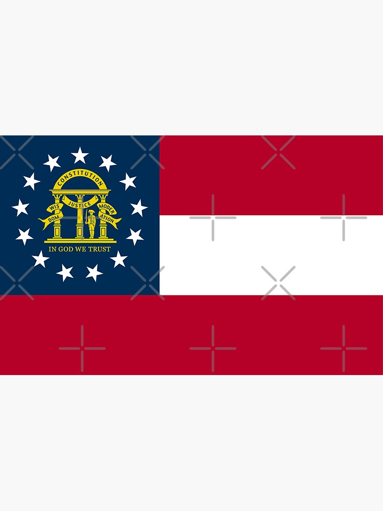 "Georgia Flag" Sticker for Sale by states | Redbubble