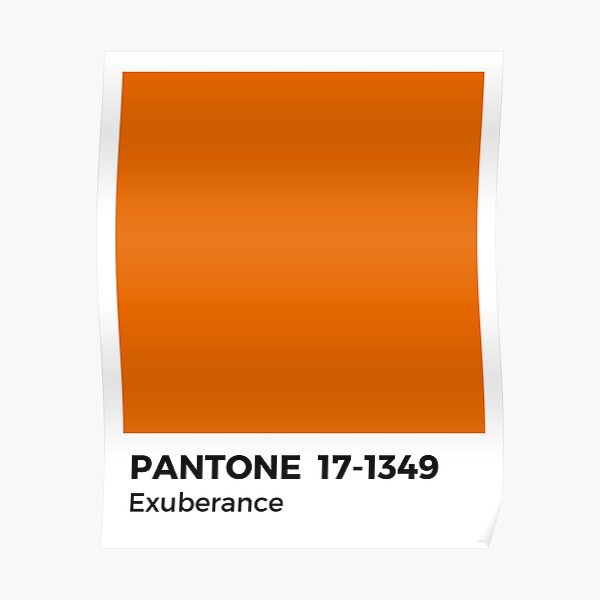 "PANTONE - Exuberance" Poster for Sale by fabibar | Redbubble