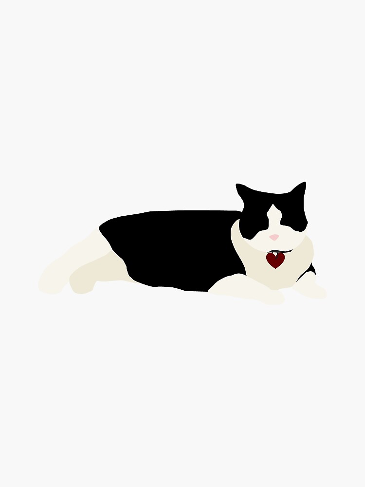 "Fat Louie (Princess Diaries)" Sticker for Sale by GreenBeanIdeas ...