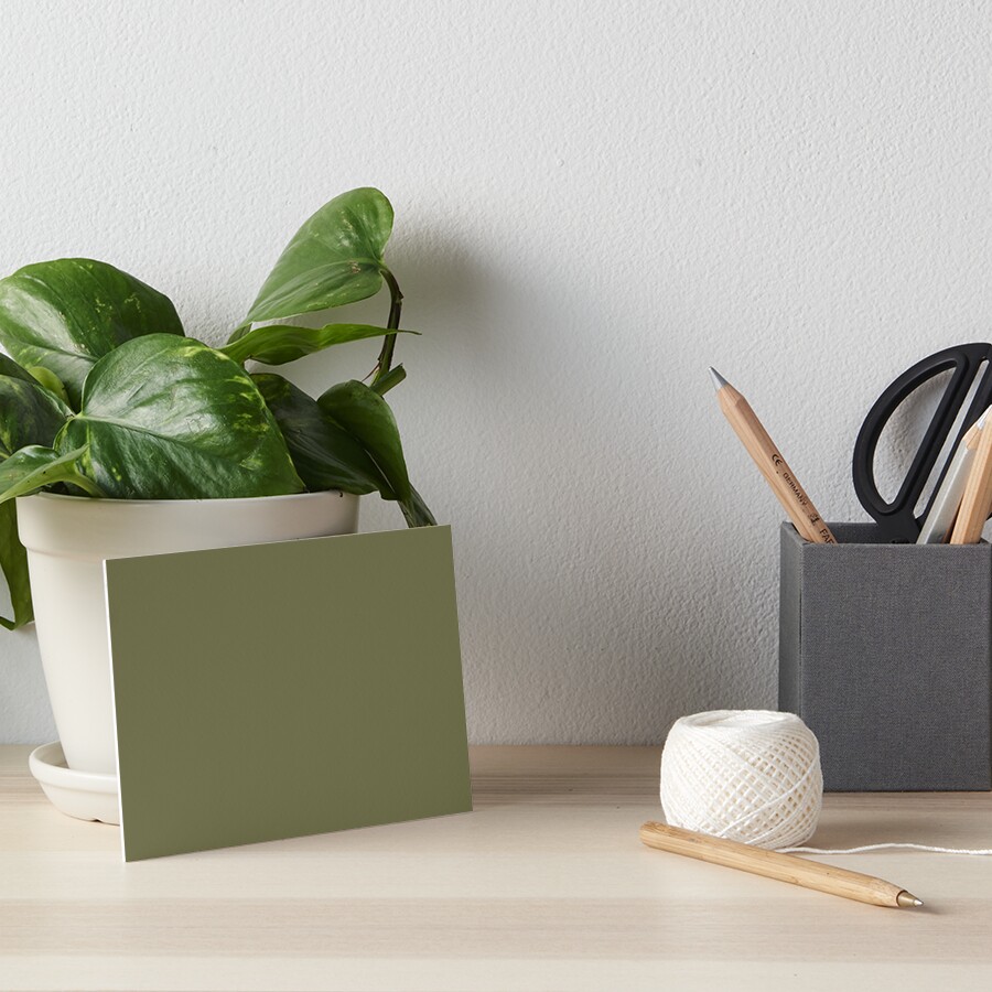 "Olive Branch Green Solid Color PANTONE 18-0527 2022 Autumn/Winter Key ...