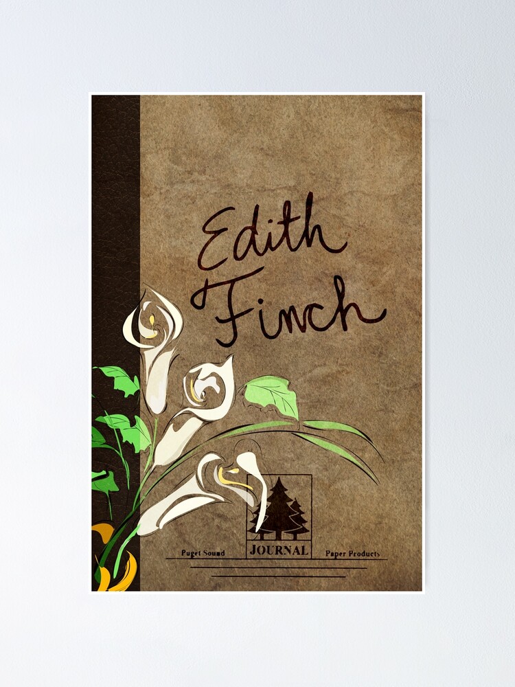 "Edith Finch Journal with Flowers" Poster for Sale by katemargoli ...