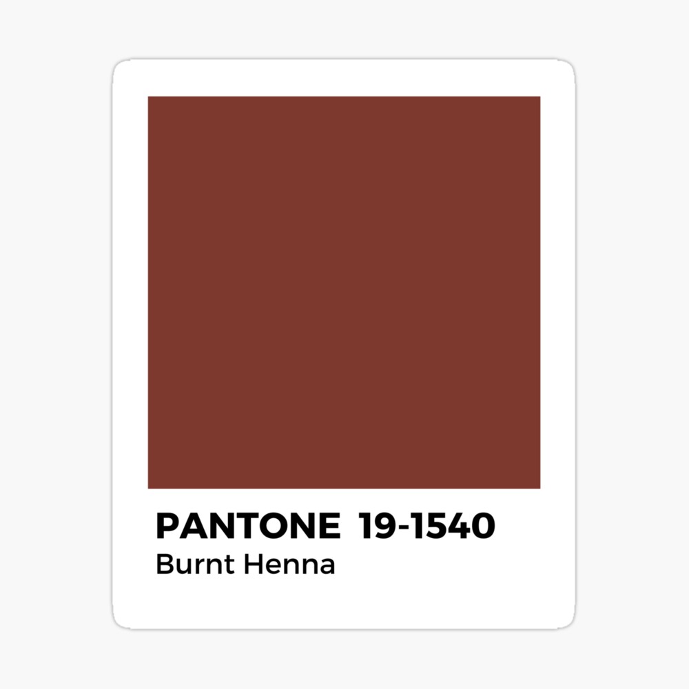 PANTONE SMART 19-1334 TCX Color Swatch Card, Henna, 51% OFF