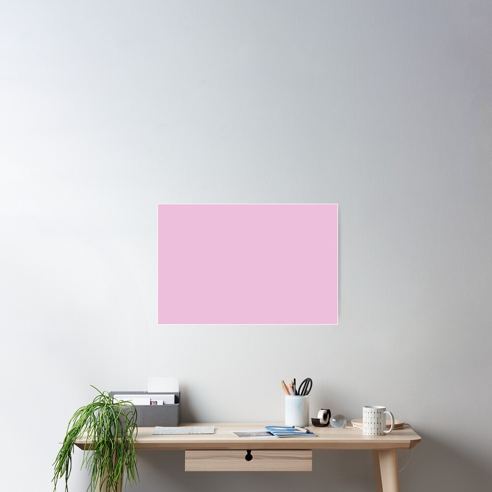 Póster «Pirouette Pink Solid Color PANTONE 14-3205 2022 Summer Trending ...