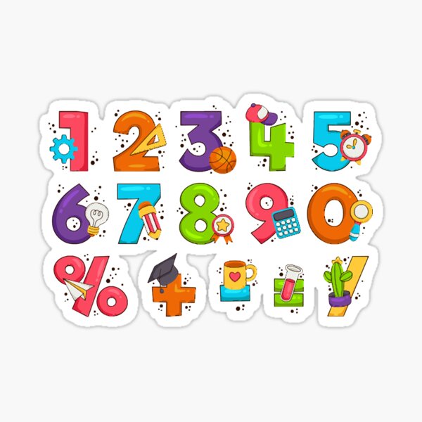 "Mathematical Symbols " Sticker for Sale by DexVillanis | Redbubble