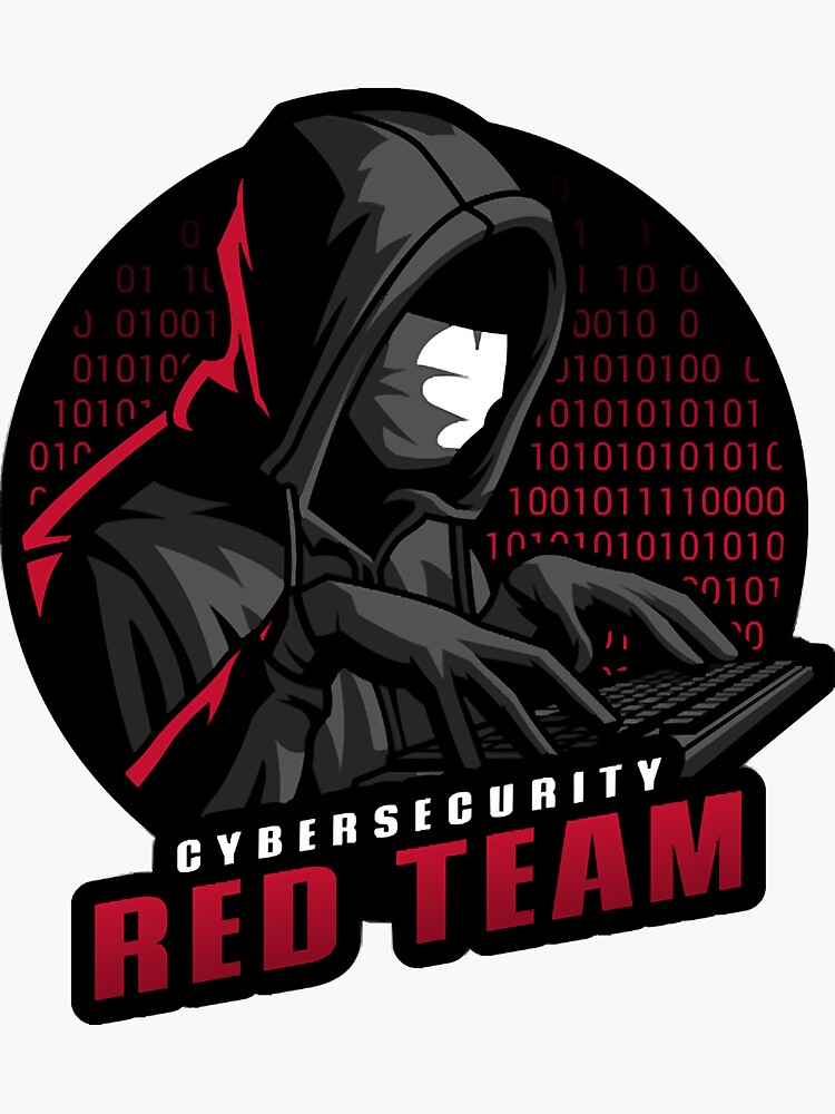 "Red Team Hacker Design " Sticker by Johnni49 | Redbubble
