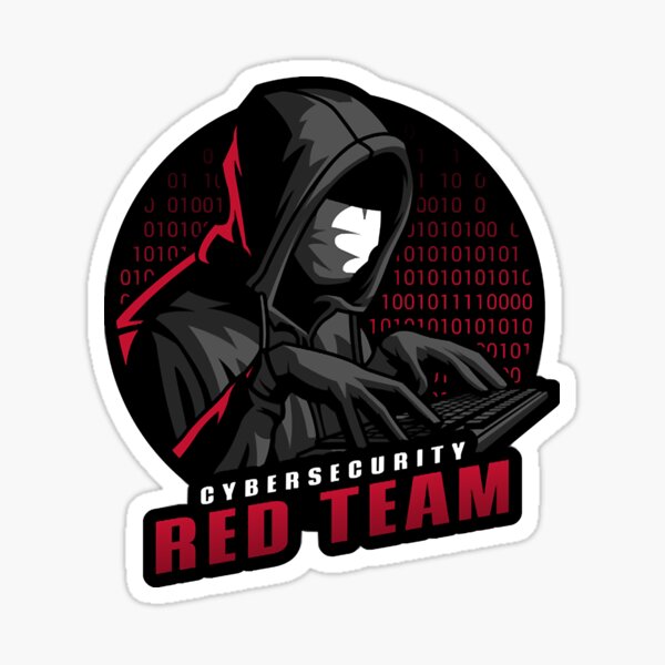 "Red Team Hacker Design " Sticker for Sale by Johnni49 | Redbubble