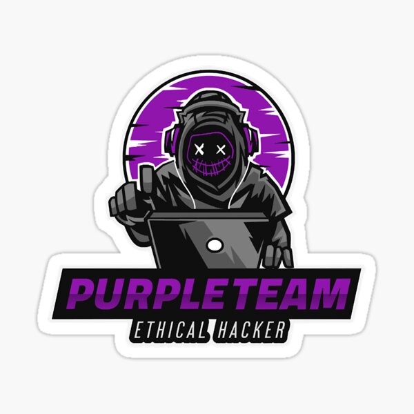 "Purple Team Hacker Design " Sticker for Sale by tJencarlos0 | Redbubble