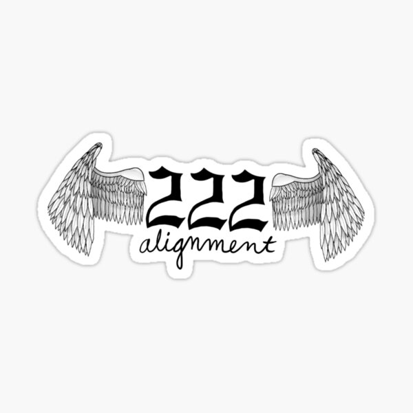"Angel Number 222" Sticker for Sale by sophiajanearts | Redbubble