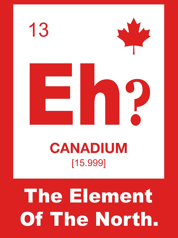 "Eh? Canadian Element of Canada" Essential T-Shirt for Sale by ...