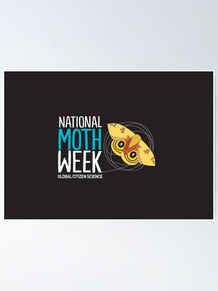 "National Moth Week" Poster for Sale by friendsebec | Redbubble