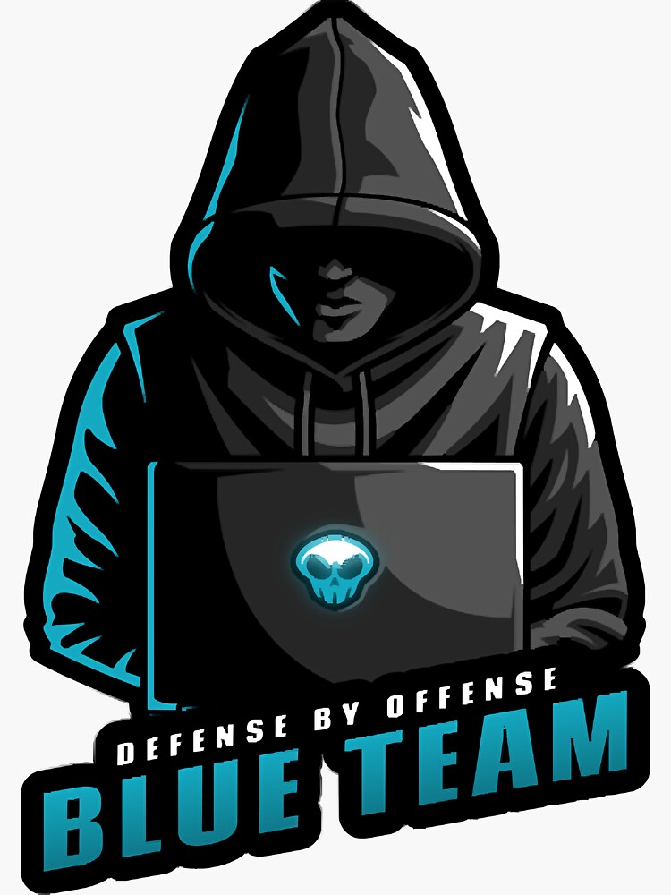 "Blue Team Hacker Design " Sticker for Sale by Johnni49 | Redbubble
