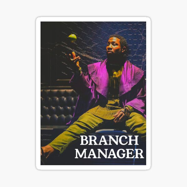 He Who Remains” Branch Manager" Sticker for Sale by SexyFamilyMG ...