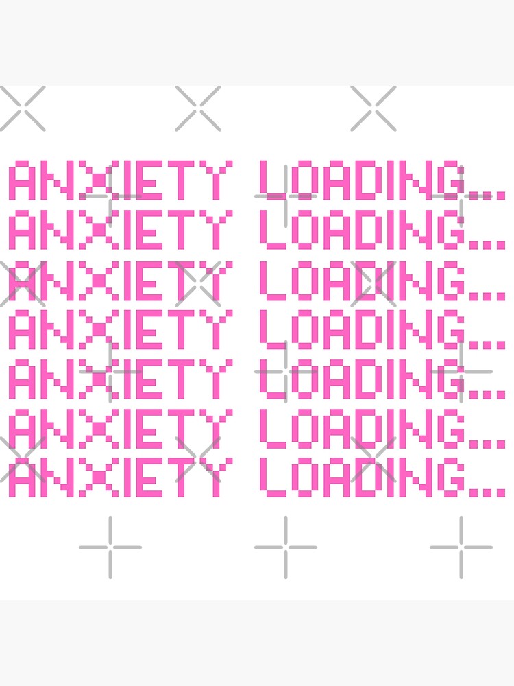 "Repeating Anxiety Loading Gamer Text - Pastel Goth Kawaii Awkward ...