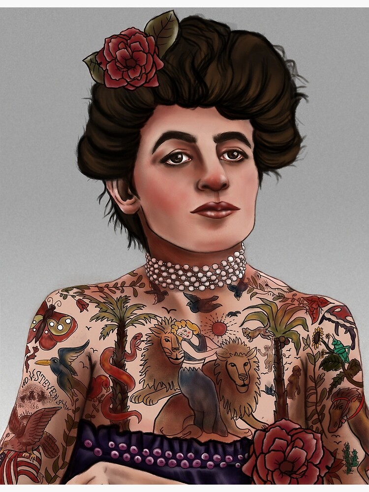 "Maud Wagner, America's first female tattoo artist" Poster for Sale by ...