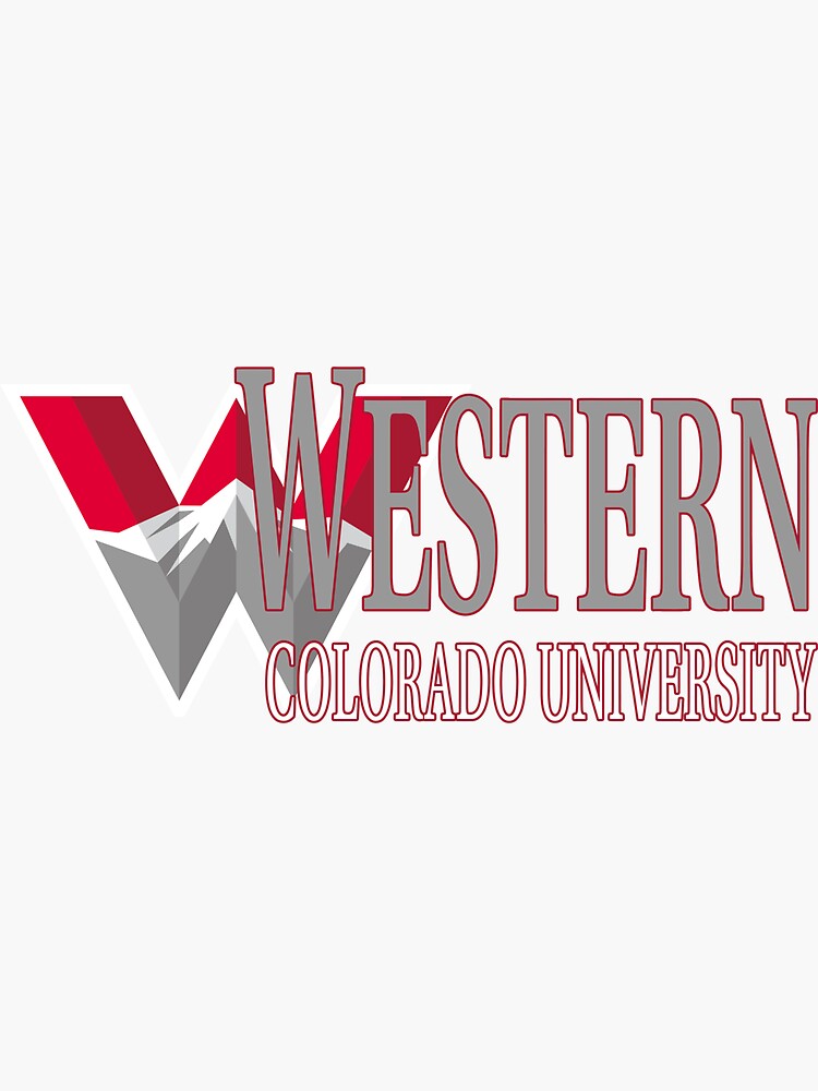 "Western Colorado University" Sticker for Sale by cangcang | Redbubble