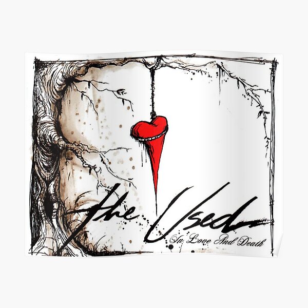 "the used band logo band" Poster by sulrik9 | Redbubble