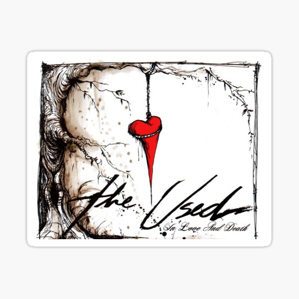 "the used band logo band" Sticker for Sale by sulrik9 | Redbubble